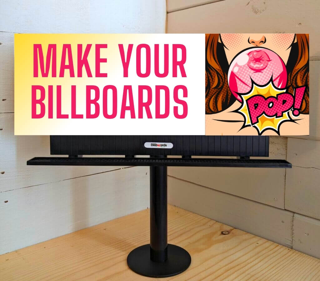 Mini Desktop Billboard | Mini Billboard | Billboards Etc. Inc.